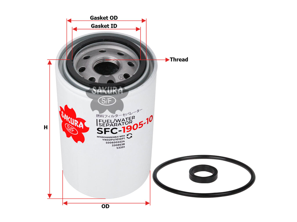 Sfc-1905-10 Fuel / Water Separator | Filters & More – Filters and More ...