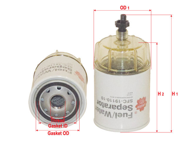 Sfc-19110-10B Fuel / Water Separator | Filters & More – Filters and ...